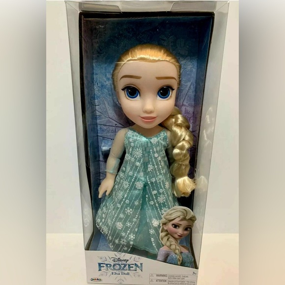 Disney | Toys | Disney Elsa Doll With Teal Dress And Blonde Hair | Poshmark